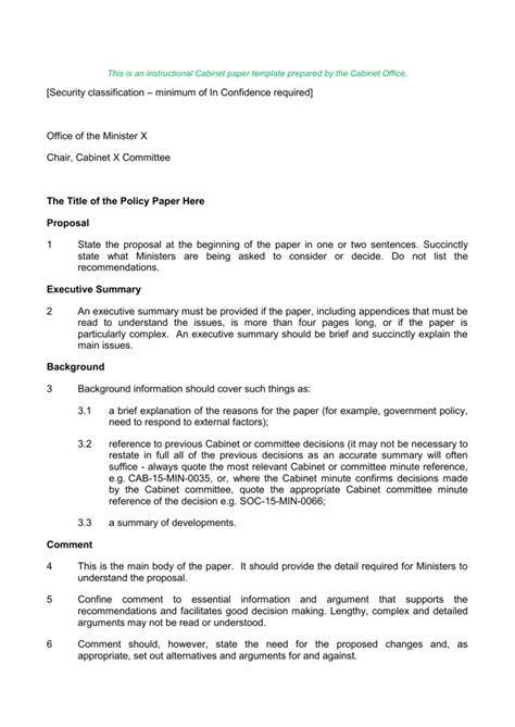 Policy Paper Template