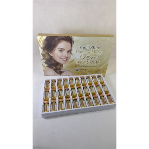 Jual New Aqua Skin Pure Gold Pro Max Beyon Ecer 5 Vial Shopee Indonesia