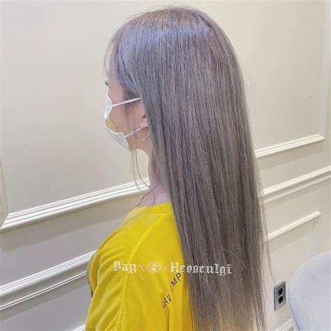 베이바이허슬기 겨울백금발발레아쥬투톤탈색 On Instagram 염천 겨울쌤의 컬러레시피 ️ 애쉬