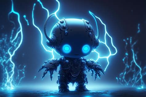 Premium Photo A Small Robot With A Cute Face Raising Its Hand As If Asking A Question