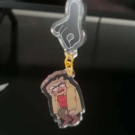 Ford Pines Keychain Gravity Falls Etsy