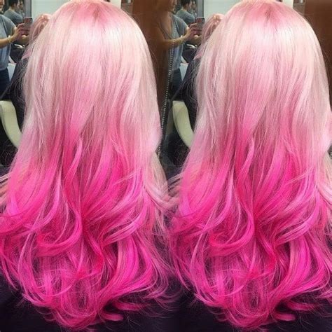 Pin By Sarah On ~hair Styles~ Bright Hair Colors Pink Ombre Hair