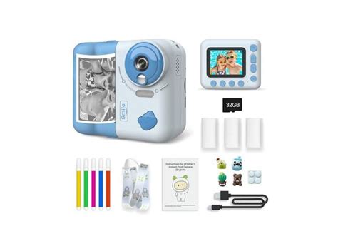Namolit Câmera De Impressão Instantânea Infantil Câmera Infantil Câmera Digital 1080p Para