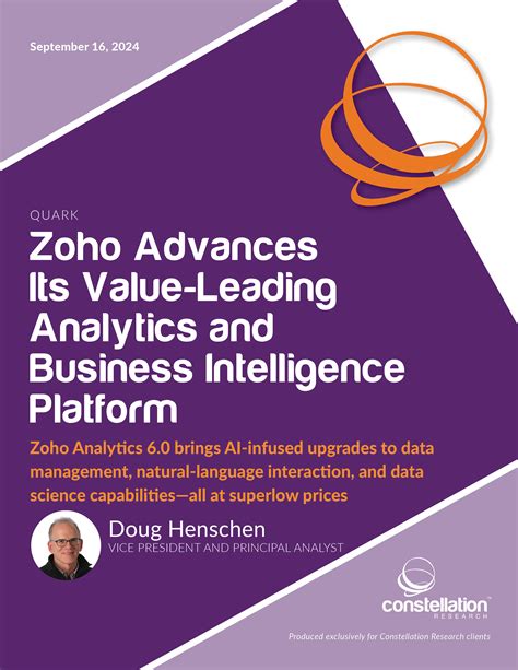 Zoho Advances Its Value Leading Analytics And Business Intelligence Platform Constellation