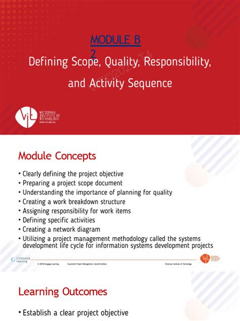 Module B 2 Defining Scope Quality Responsibility And Activity