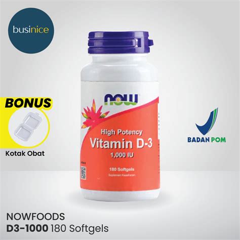 Jual Now D3 1000 Iu Vit D3 1000iu 180 Softgels Vitamin D3 1000iu