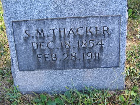 Sarah M Lewis Thacker 1854 1911 Find A Grave Memorial