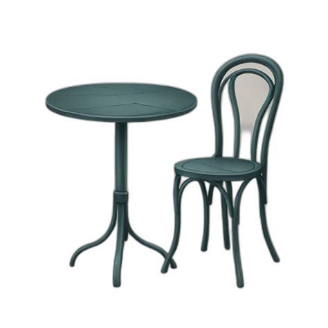French Bistro Table And Chair Ai Emoji Generator