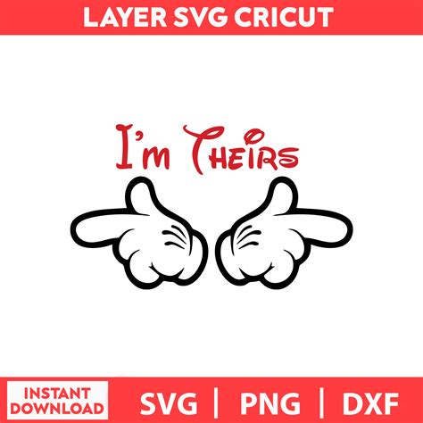 Im Hers Im His Im Theirs Mickey Mouse Svg Disney Birthday Inspire Uplift