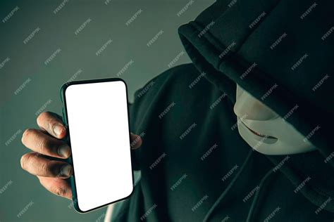 Premium Photo Closeup An Anonymous Hacker Wearing A Mask And A Black