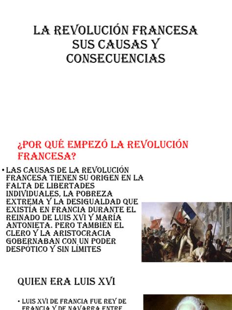 Causas Y Consecuencias De La Revolución Francesa Pdf