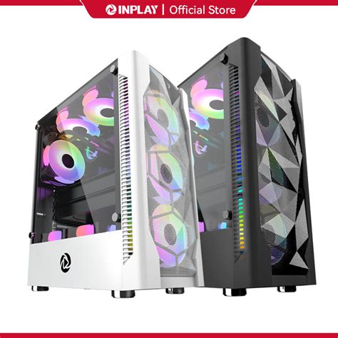 Inplay Meteor 03 Pc Case Tempered Glass Gaming Computer Casing Atx Desktop Case For Pc Computer