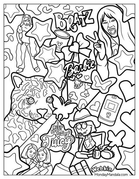 Y2k Aesthetic Coloring Pages