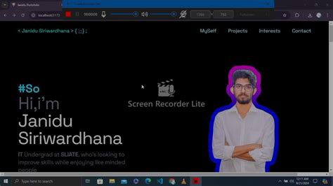 janidu siriwardhana on linkedin 🧏‍♂️🌐 my portfolio site w react ⚛️ vite