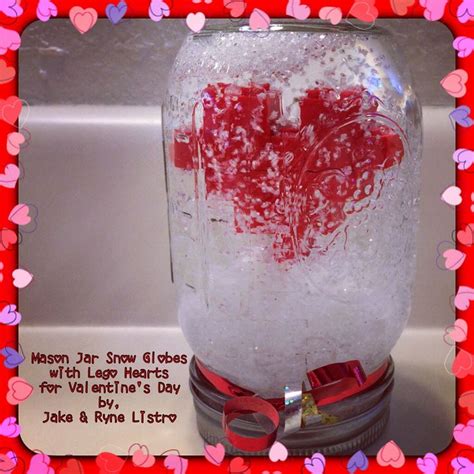 Diy Mason Jar Snow Globes For Valentines Day