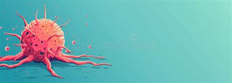 Tumor Microenvironment Background With Cancer Cells T Cells Nanoparticles Molecules And Blood