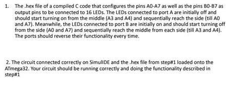 Solved Plz Include The Code And The Simulide Circuit Through