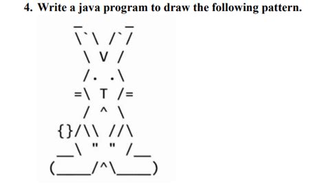 Solved Write A Java Program To Draw The Following Chegg Com