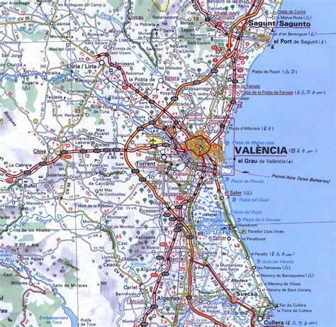 Valencia Access Map Full Size