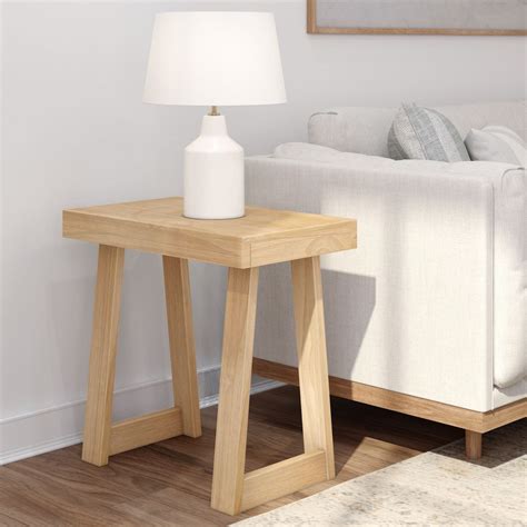 Farmhouse Rectangular Side Table 25 Plankbeam