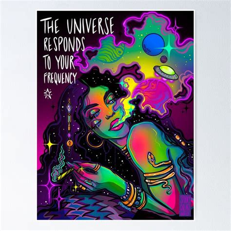 Highest Frequency Poster Print Spooky Girl Art