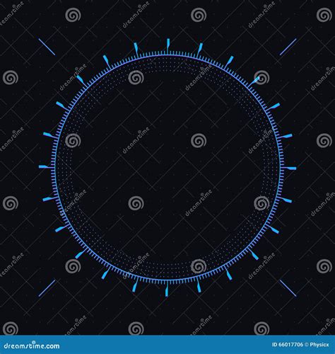 Ui Data Design Futuristic Elements Background Stock Vector Illustration Of Electronic