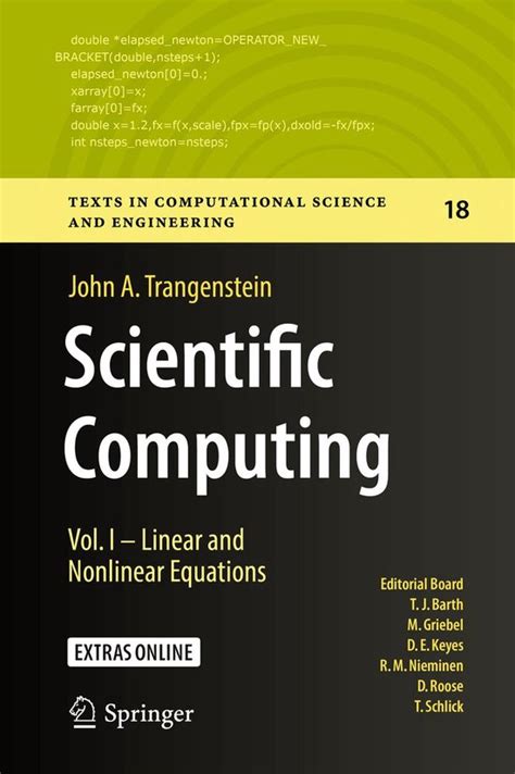 Texts In Computational Science And Engineering 18 Scientific