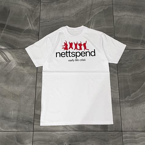 Nettspend Early Life Crisis Erl Graphic Cotton Tee Depop