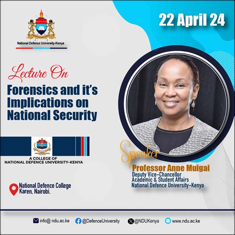 Lecture On Forensics And Its Implications On National Security