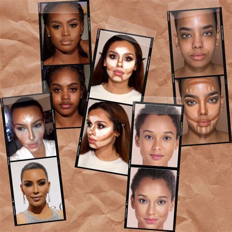Makeup Contour Face Shape Saubhaya Makeup