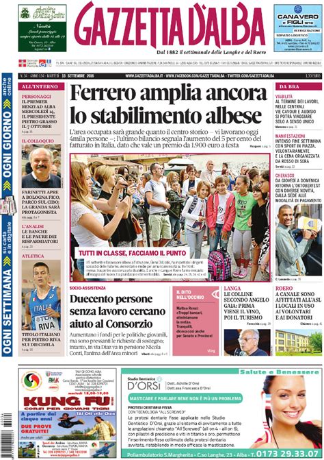 La Copertina Di Gazzetta Dalba In Edicola Martedì 13 Settembre