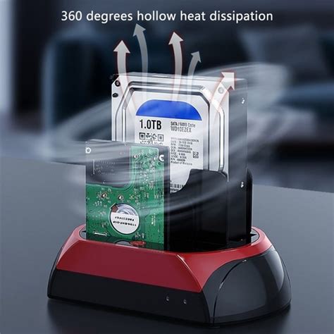 D USB Hard Disk Holder Laptop Mobile Hard Disk Box Inch SATA IDE HDD Base Plug US