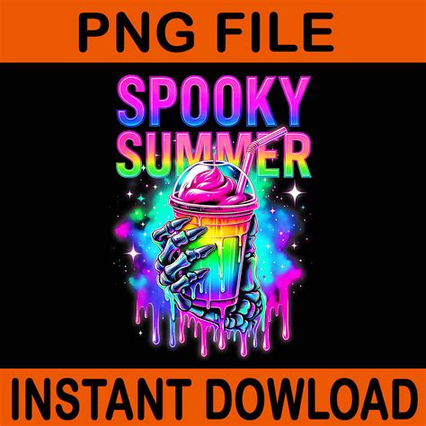 Skeleton Party Summerween Vibes Spooky Summer Drinks Png Buydesigntshirt