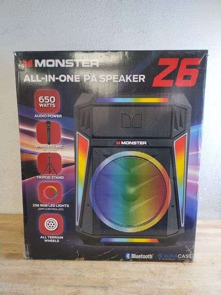 Monster All In 1 Pa Speaker Z6 Open Box See Condition Notes Rio