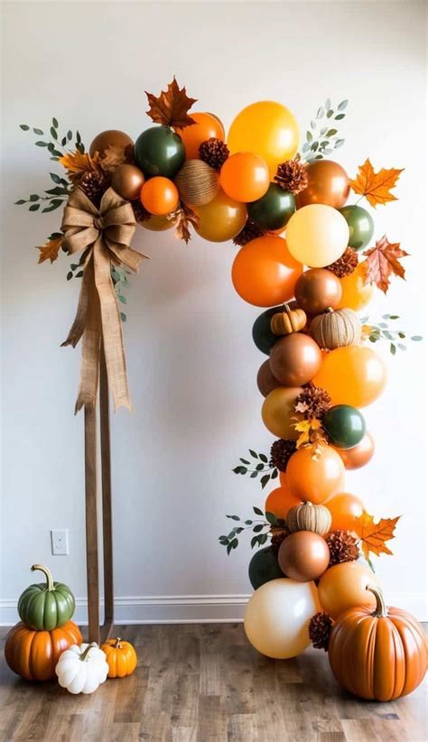 Thanksgiving Design Ideas 23 Stunning Fall Balloon Arch Ideas For A