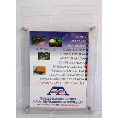 Carteleras En Acrílico Elegancia Y Durabilidad