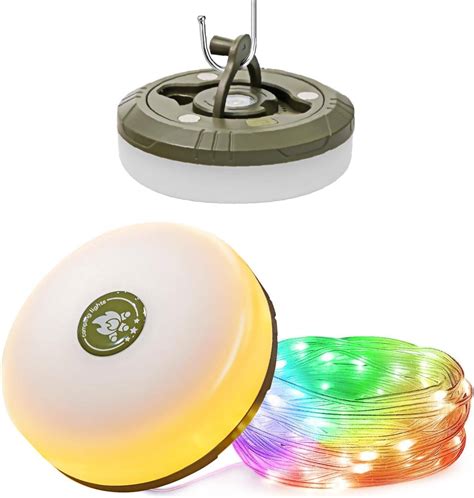 Hamlite Camping Light String 3 In 1 Camping Light Rechargeable 29 5ft Rgb Portable Outdoor