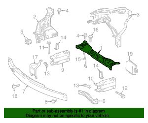 2010 2016 Mercedes Benz Radiator Support Tie Bar 212 620 11 00