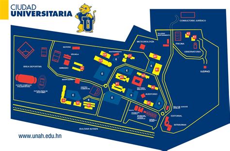Mapa Unah Ciudad Universitaria