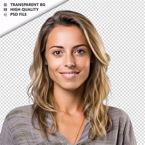 Premium Psd European Woman Social Worker On White Background White Is