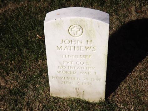 John H Mathews 1898 1958 Find A Grave Memorial