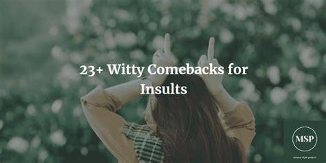 50 Dirty Comebacks And Insults To Win Every Argument