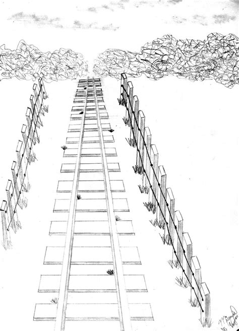 Perspective Railroad Tracks By Coosagirl409 On Deviantart