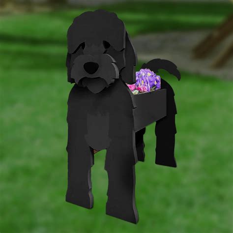 Black Cockapoo Planter