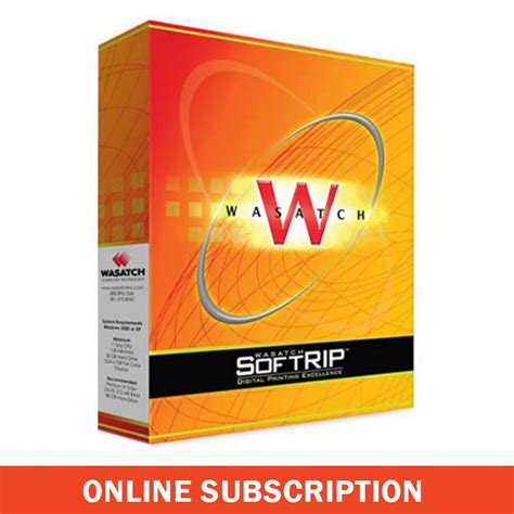 Wasatch Softrip For Logojet Strata 12 Month Subscription