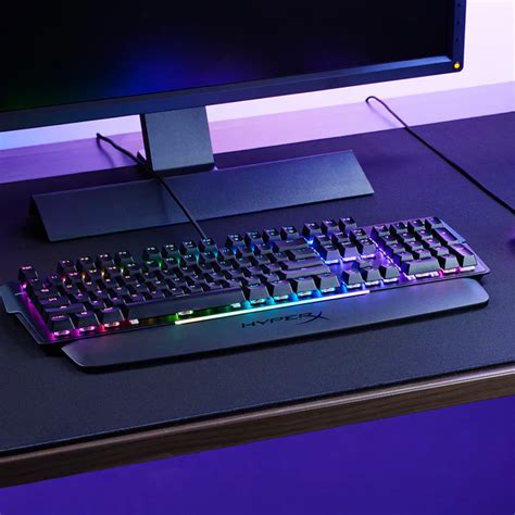คีย์บอร์ดเกมมิ่ง Hyper X Gaming Keyboard Alloy Mkw100 Red Linear Sw Us