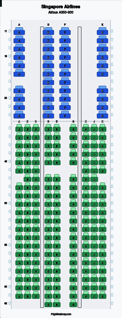 Sq285 Seat Map Singapore Airlines Singapore To Flight Seatmap