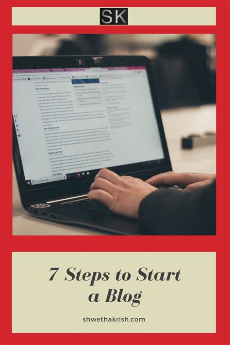 How To Start A Blog In Steps Shwetha CK