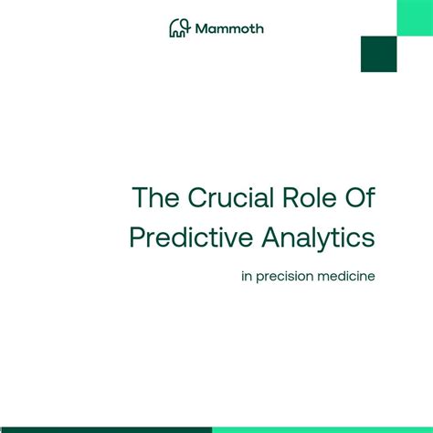 Mammoth Analytics On Linkedin The Crucial Role Of Predictive Analytics