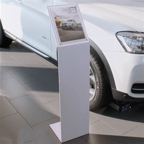 A4 Acrylic Pedestal Sign Holder Floor Stand Promo Items Giveaways